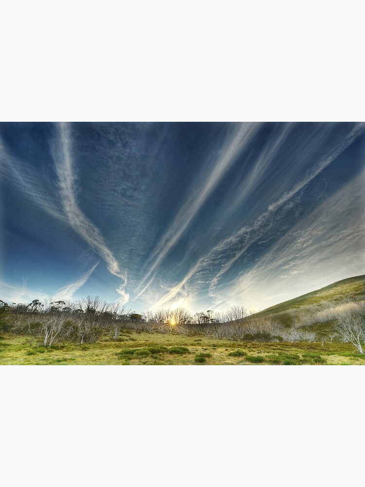 Póster «Patrones del cielo al atardecer, Mount Nelse» de kevinmcgennan ...