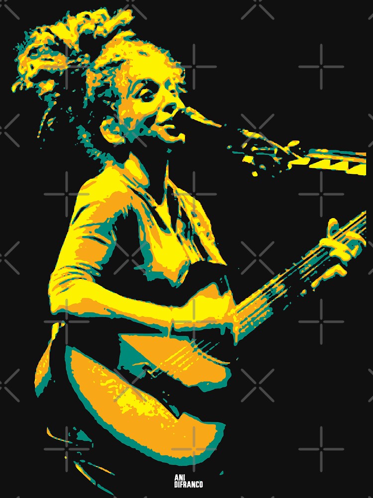 "Ani DiFranco. Angela Maria. American singer-songwriter v3" T-shirt for ...
