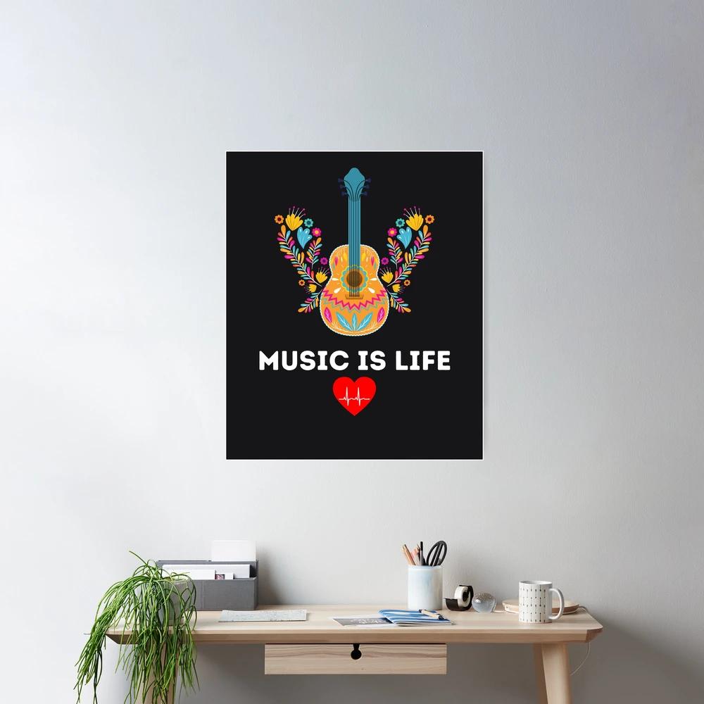 Music Is My Life With Guitar Facebook Covers