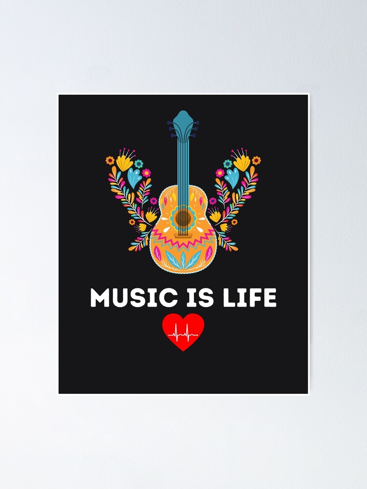 Music Is My Life With Guitar Facebook Covers