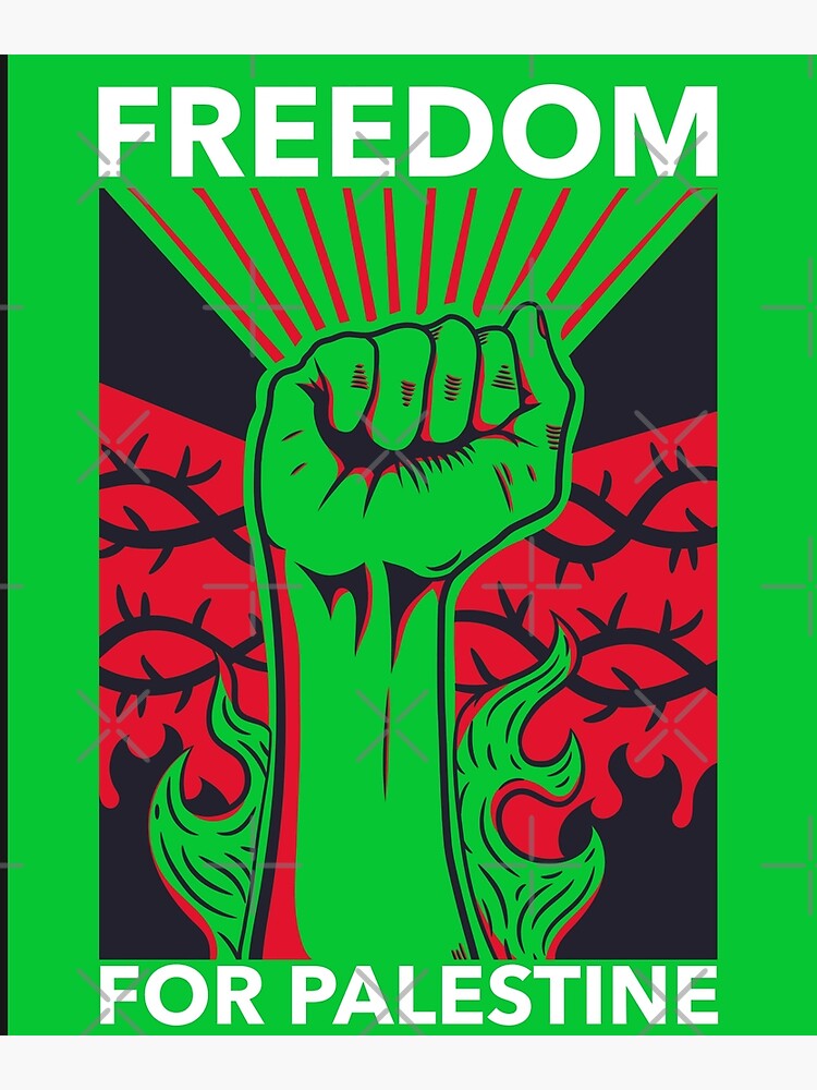 "Freedom For Palestine - Palestine Lives Matter - Support For Palestine ...