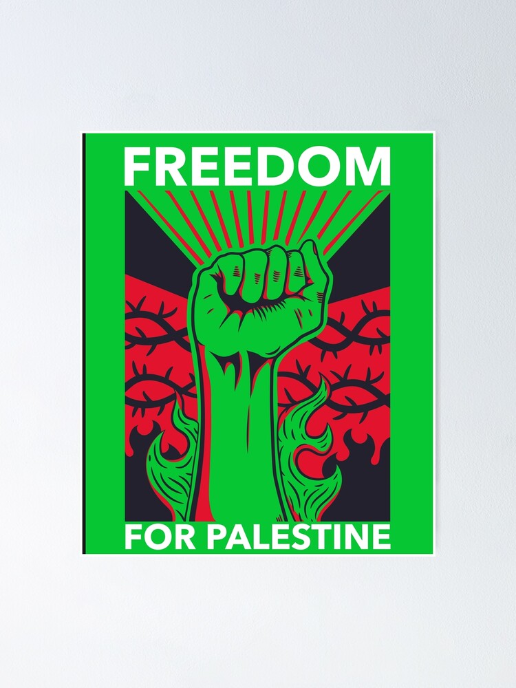 "Freedom For Palestine - Palestine Lives Matter - Support For Palestine ...