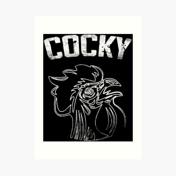 "Vintage I love Rooster Chicken cocky design" Art Print by Raeolus ...