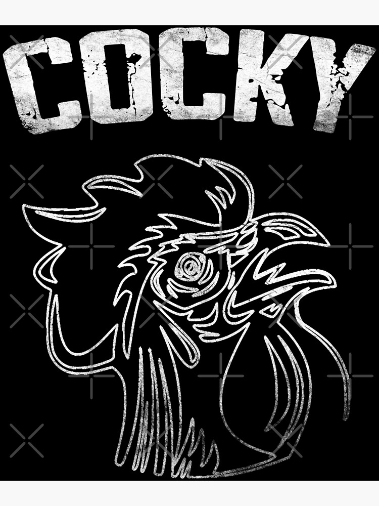 "Vintage I love Rooster Chicken cocky design" Art Print by Raeolus ...