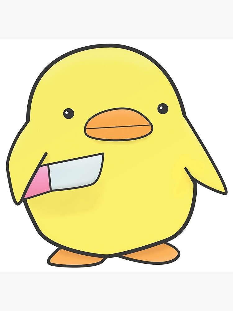 Lámina fotográfica «Pato lindo con cuchillo | Animales con cuchillos de ...