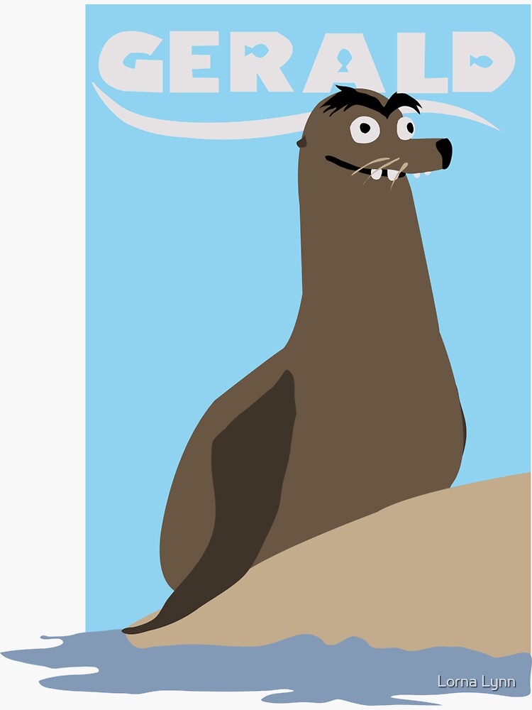 "Finding Dory - Gerald " Sticker for Sale by mistysteel | Redbubble