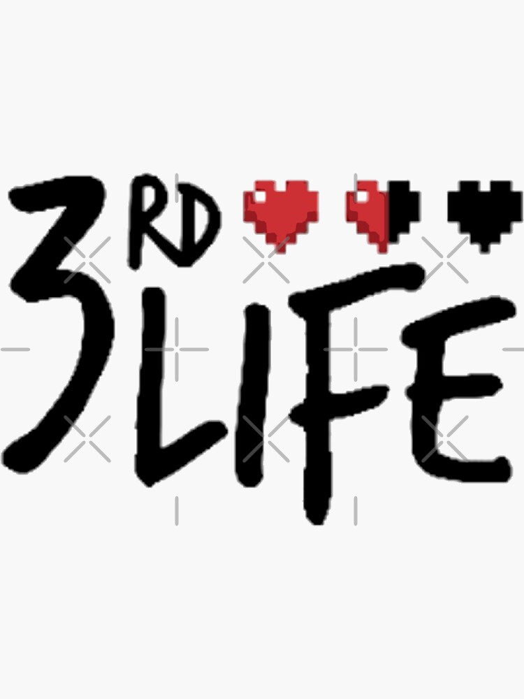 "3rd life smp logo" Sticker for Sale by Luna214o | Redbubble