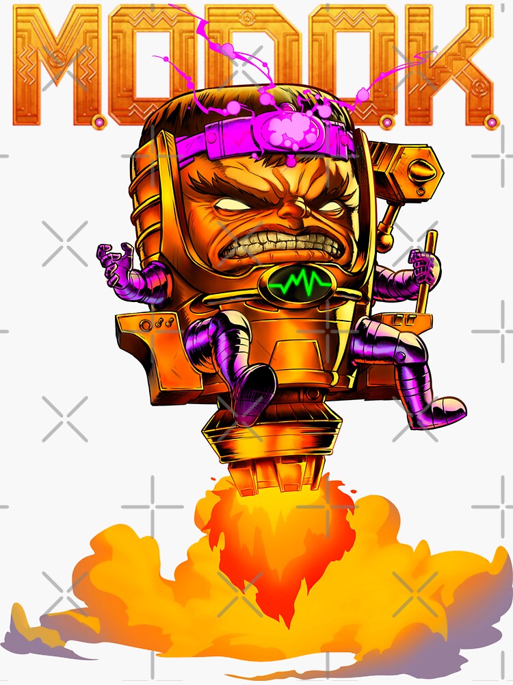 "MODOK" Sticker by entifanic | Redbubble