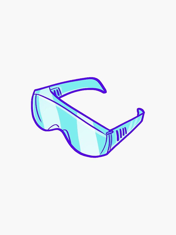 "Laser Safety Goggles" Sticker for Sale by TessellationTec | Redbubble