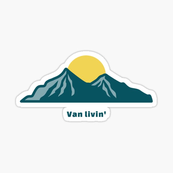 "Simple Van livin" Sticker for Sale by VanLife4Tees | Redbubble