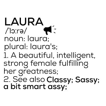 "Laura Name Definition" Greeting Card for Sale by Teelogic | Redbubble
