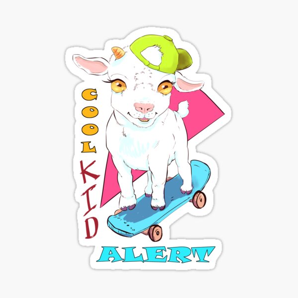 "Cool Kid Alert " Sticker for Sale by Crocuta | Redbubble