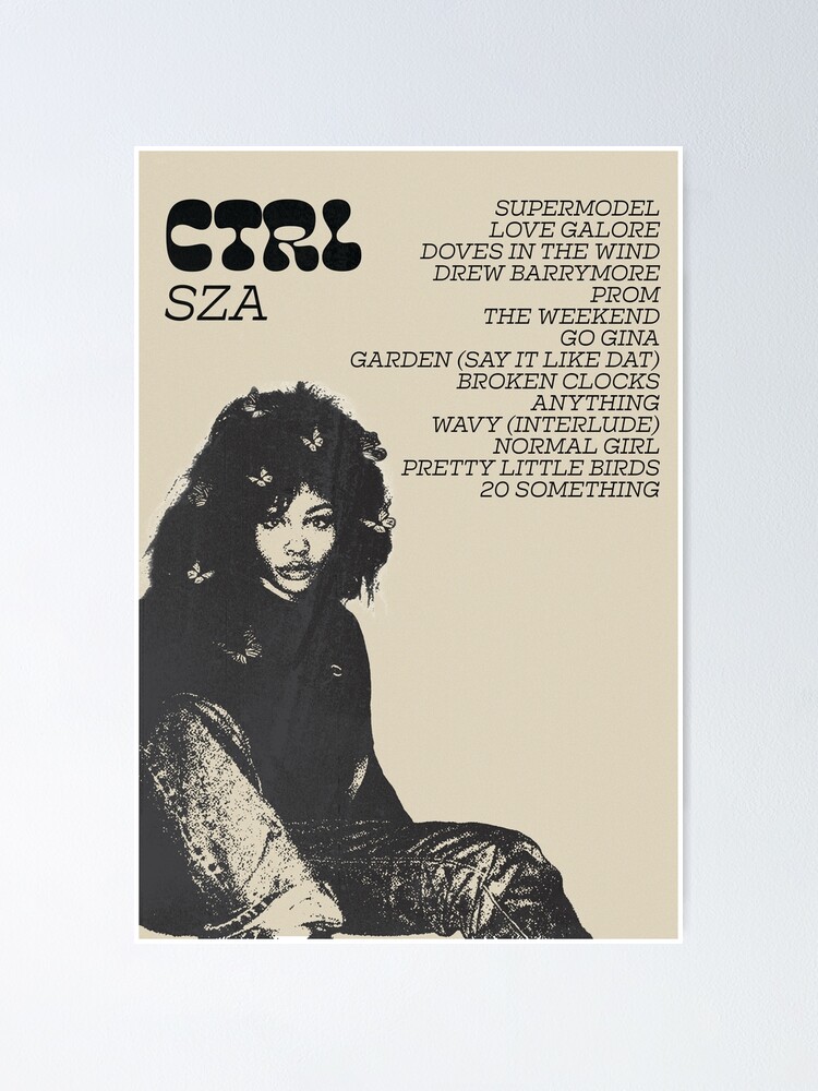 "SZA CTRL Poster" Poster for Sale by olivebranchshop | Redbubble