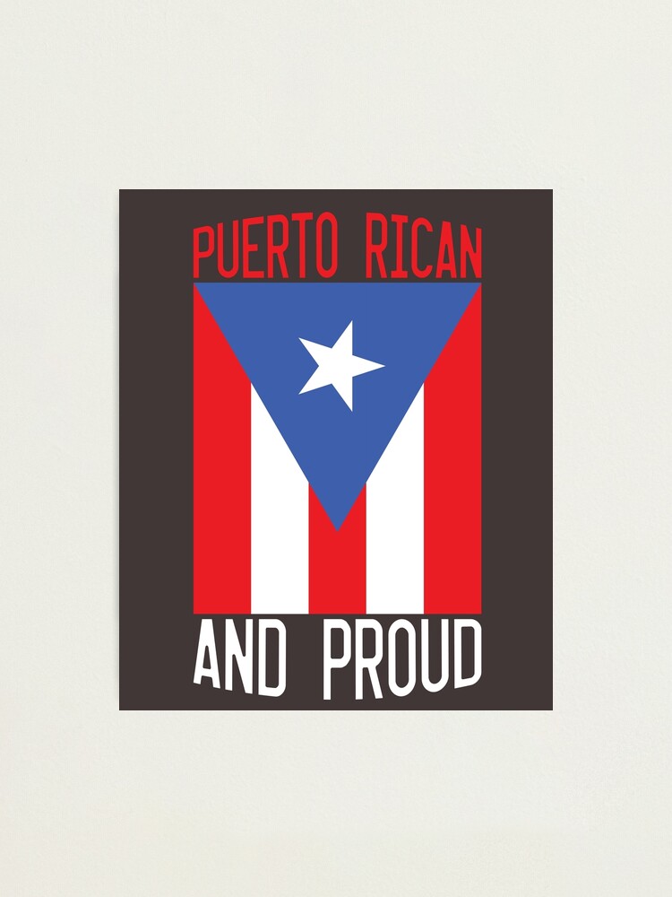 Lámina fotográfica «Bandera de Puerto Rico - puertorriqueño y orgulloso ...