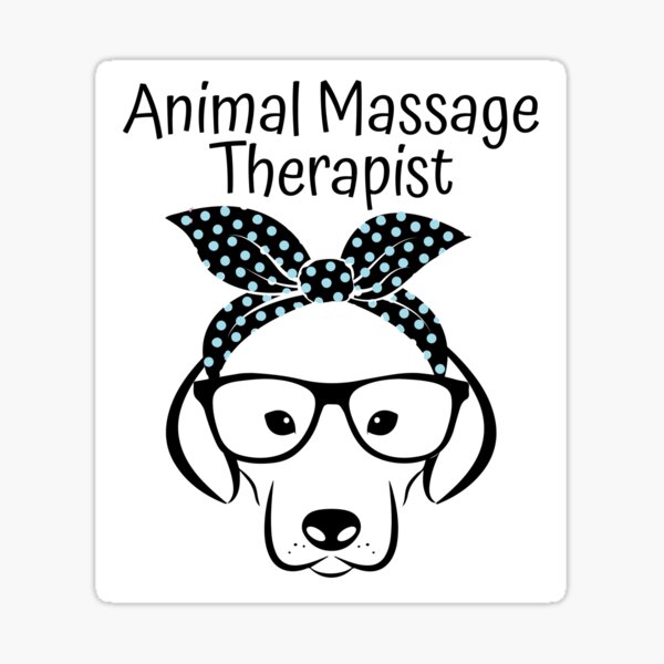 "Animal Massage Therapist Dog" Sticker by MiloHarris | Redbubble