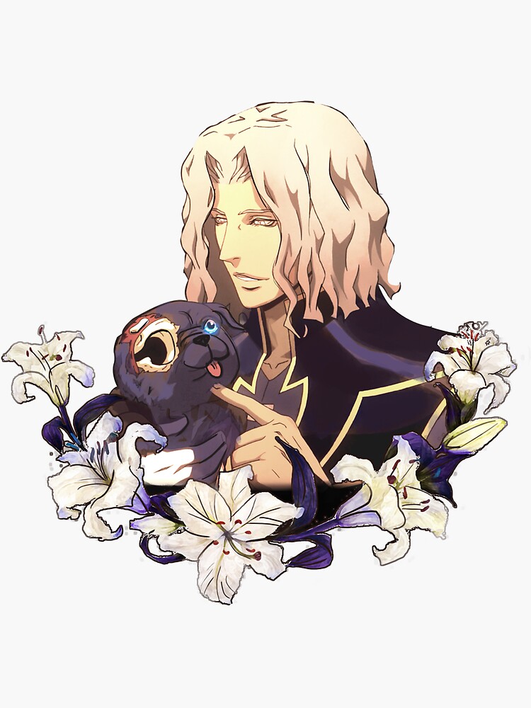 "Hector and puppy Caesar Castlevania forgemaster" Sticker for Sale by ...