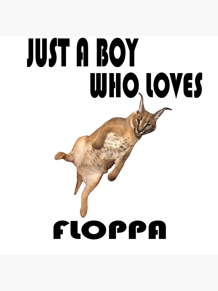"Just A Boy Who Loves Floppa" Poster for Sale by ouyoussfyassine ...