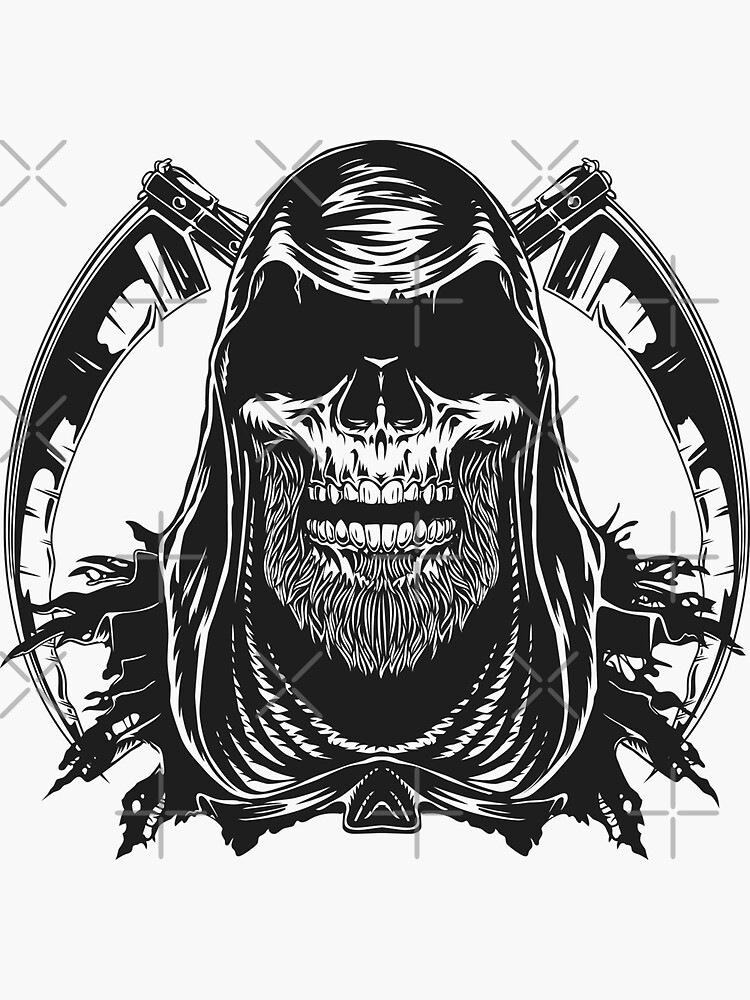 "Reaper King" Sticker for Sale by 223digitalarts | Redbubble