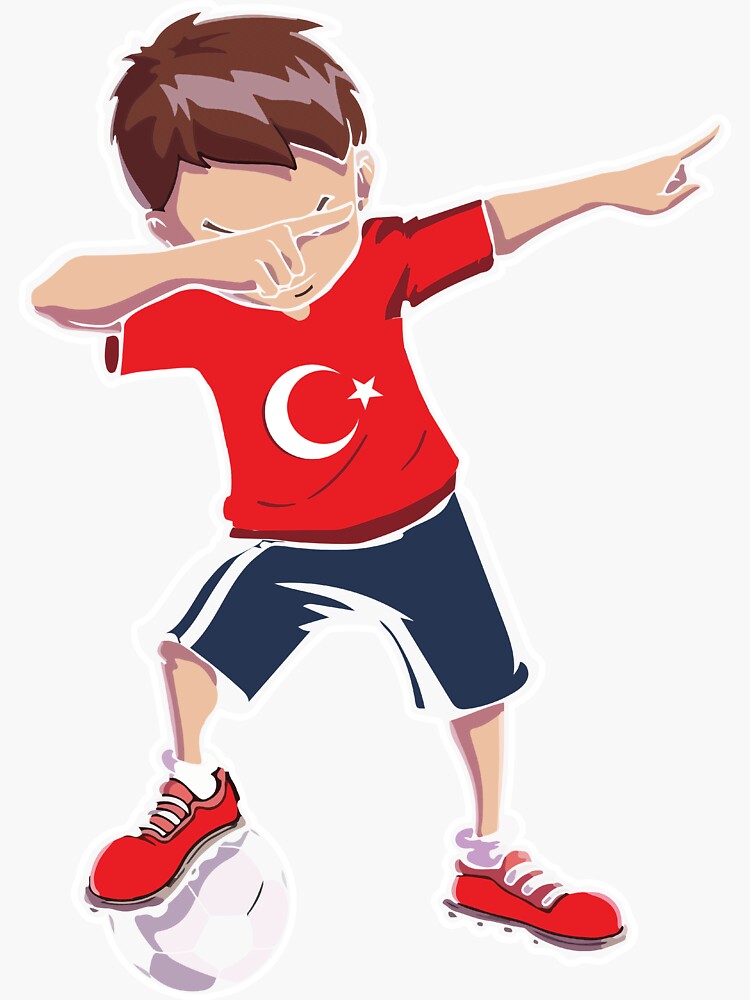 "Turkey jersey football fan EM 2021 European championship Turk" Sticker ...