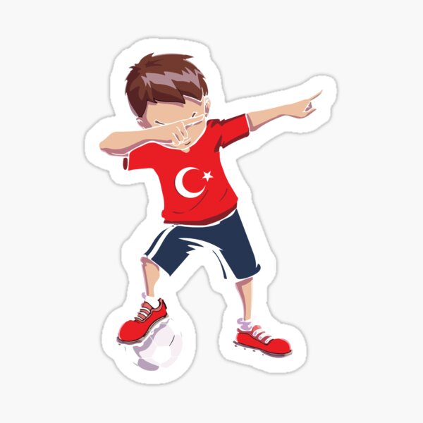 "Turkey jersey football fan EM 2021 European championship Turk" Sticker ...