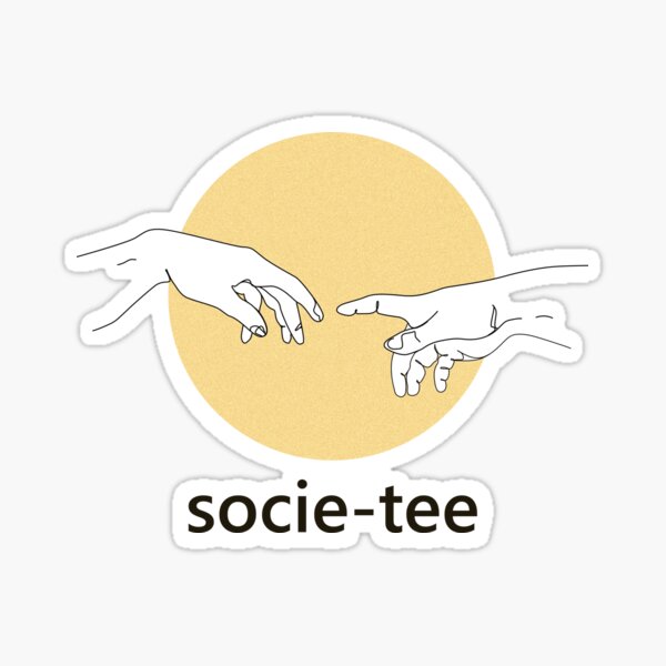 "SOCIE-TEE logo" Sticker by Akash9790 | Redbubble