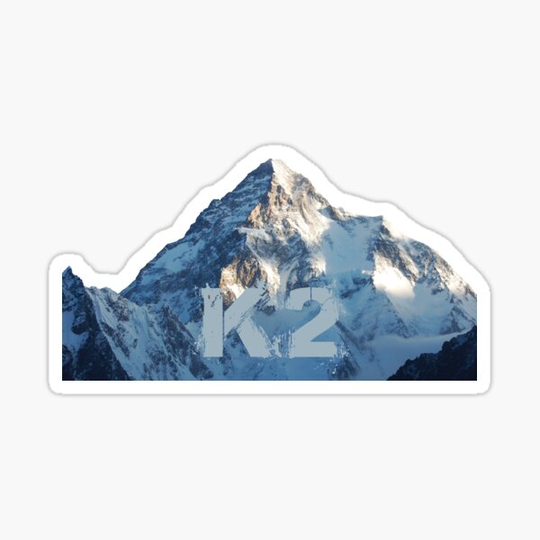 "K2 Mountain" Sticker for Sale by NiceShirtY | Redbubble