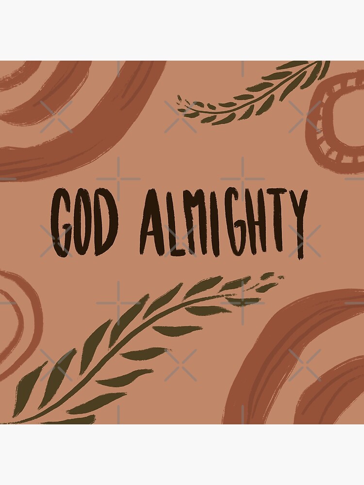 "GOD ALMIGHTY word art" Art Print for Sale by ATI-Art | Redbubble