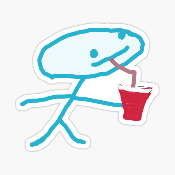 " thirsty Popi Pipo" Sticker for Sale by AlexsShack | Redbubble