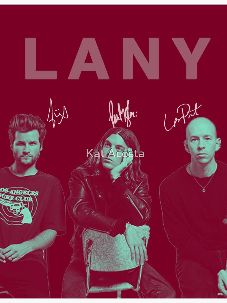 "LANY Poster #1" Sticker for Sale by fazekitkat | Redbubble