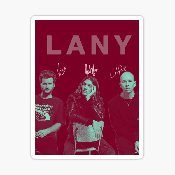 "LANY Poster #1" Sticker for Sale by fazekitkat | Redbubble