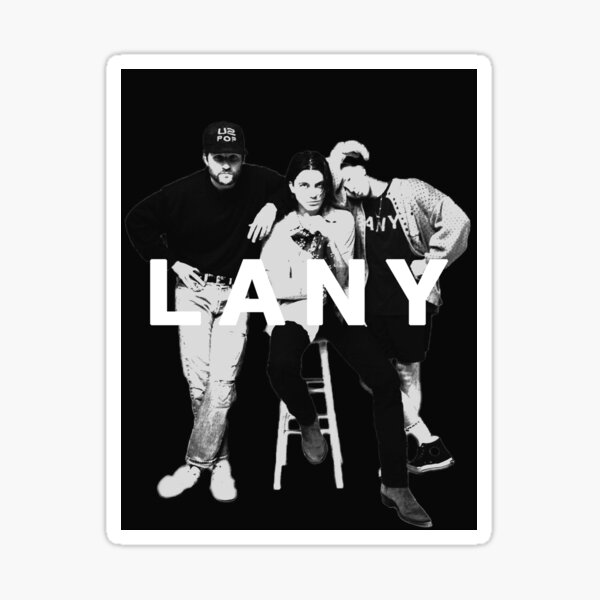 "LANY Poster B&W" Sticker for Sale by fazekitkat | Redbubble