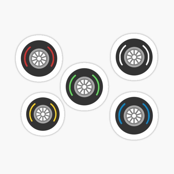 "Tyre Sticker Bundle " Sticker for Sale by Abbiefig | Redbubble