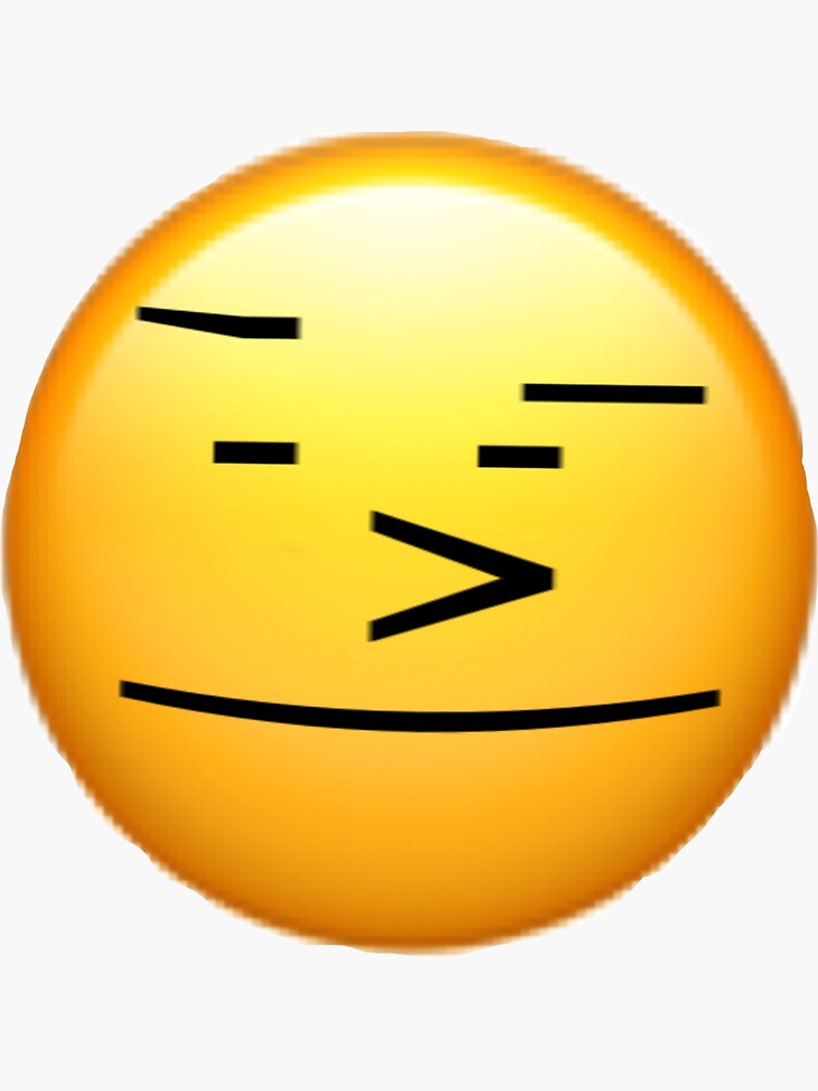 "Smug Emoji" Sticker for Sale by whatsamm | Redbubble