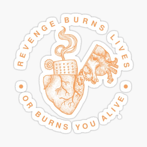 "Revenge Black Ink Draw Illustration" Sticker for Sale by Madan0494 ...