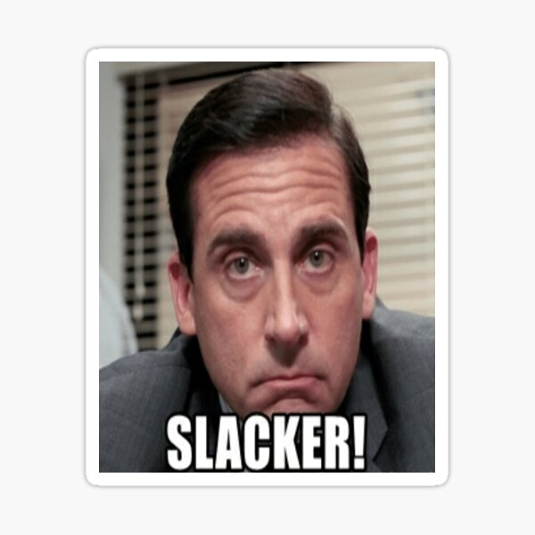 "Professional Slacker." Sticker for Sale by Sidharth07 | Redbubble