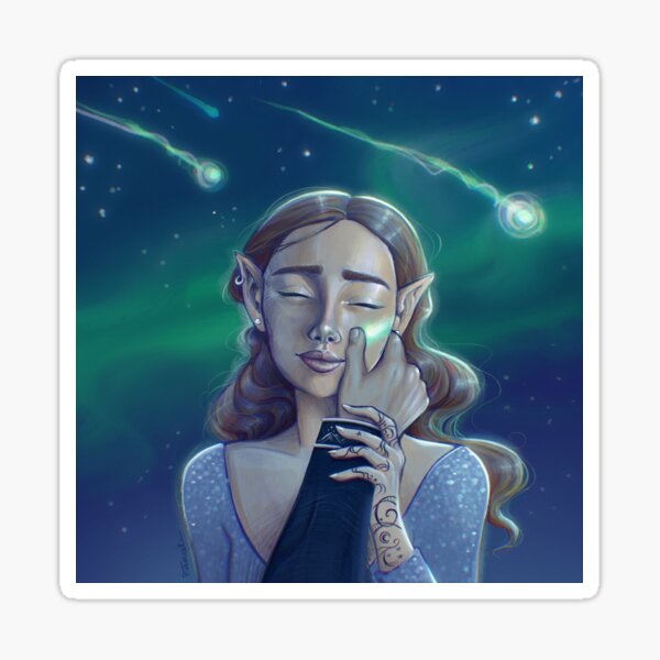 "Starfall Feyre" Sticker for Sale by tloczuss | Redbubble