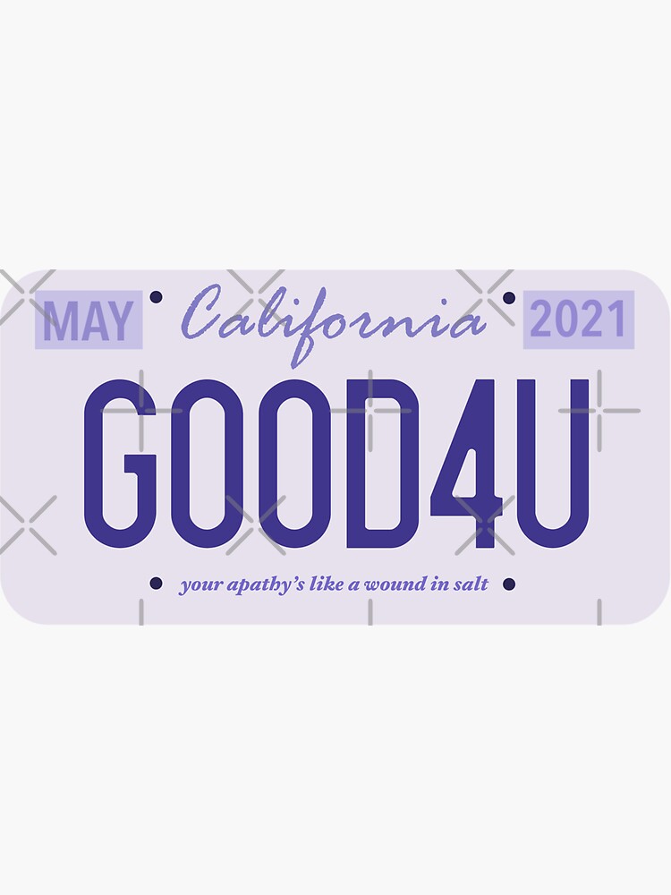 "good 4 u" Sticker for Sale by mkisthebest | Redbubble