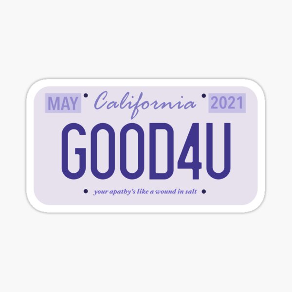 "good 4 u" Sticker for Sale by mkisthebest | Redbubble