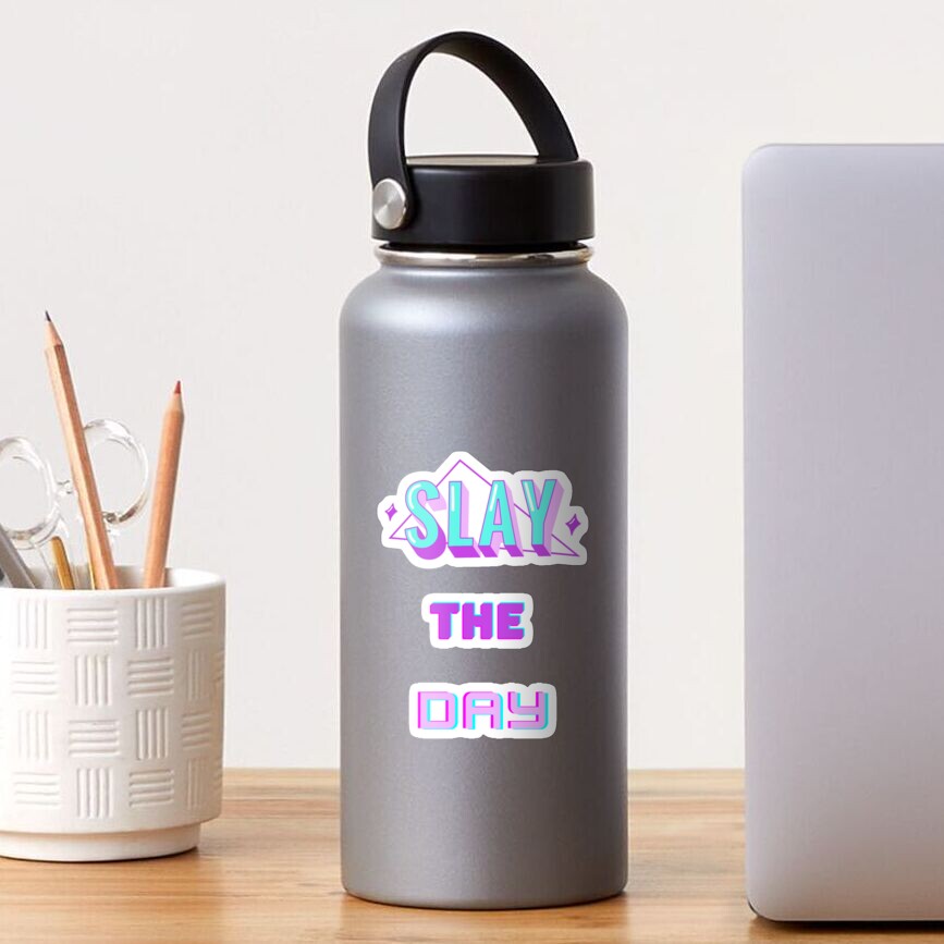 ""Slay The Day" - Aesthetic Trendy Vaporwave" Sticker for Sale by ...