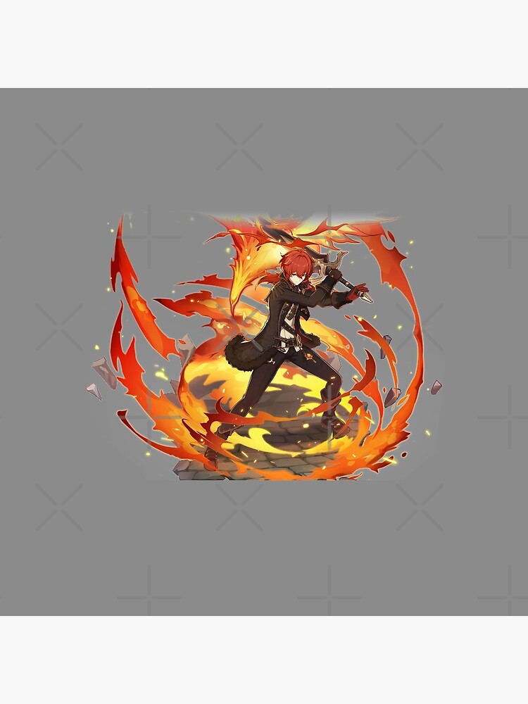 "Genshin Impact - Diluc Official Character Wish - Gacha Splash Art" Pin ...