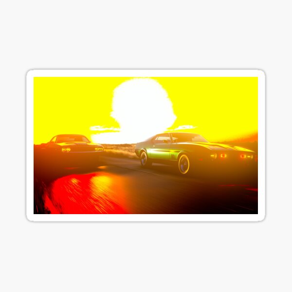 "Highway Blast" Sticker for Sale by REDesignImages | Redbubble