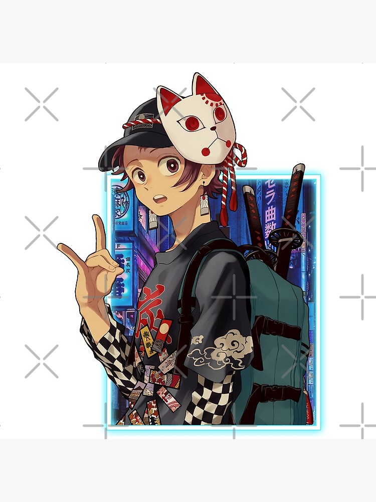 "Tanjiro's Drip - Demon Slayer" Art Print for Sale by Ghostypods ...