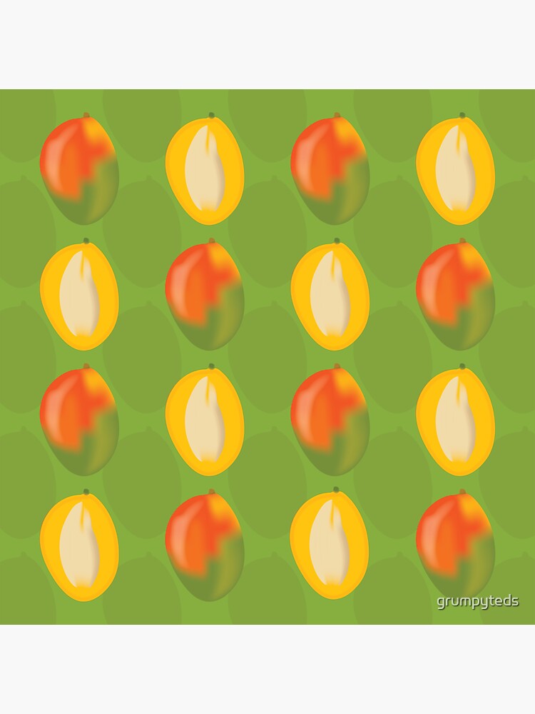 "Mango Munch" Sticker for Sale by grumpyteds | Redbubble
