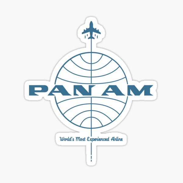 "Pan Am Pan American World Airways " Sticker for Sale by fomodesigns ...