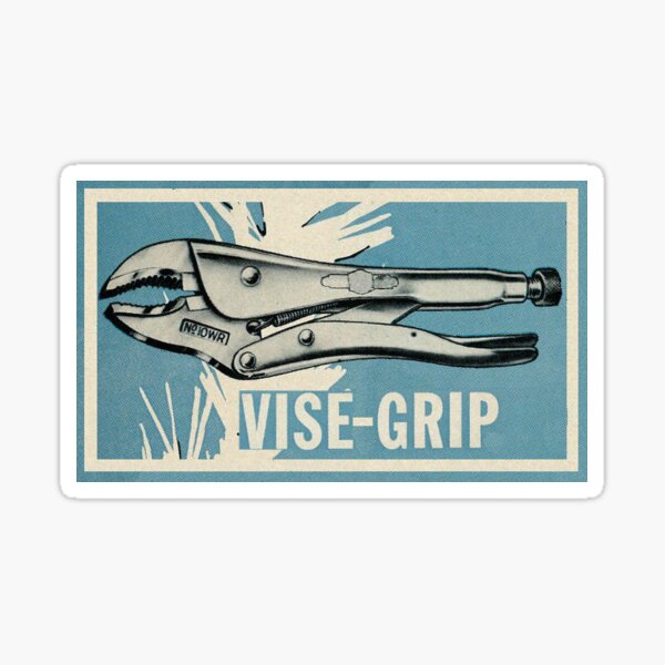 "Tool Sticker Vise Grips" Sticker by SimonAllen | Redbubble
