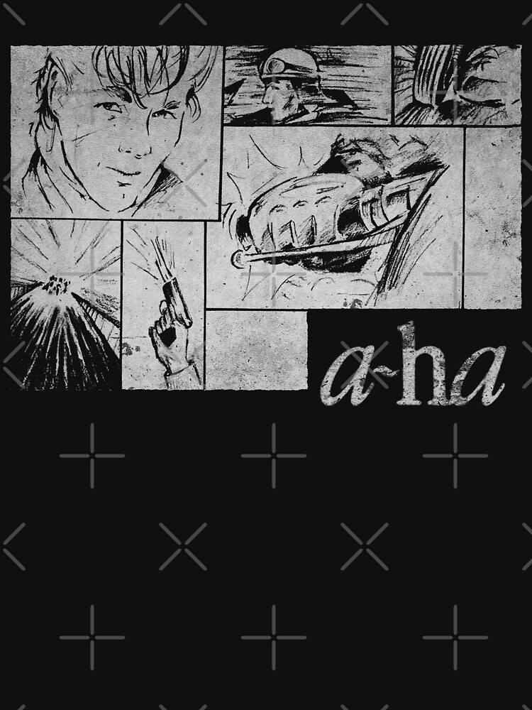 "a-ha band 80s retro distressed vintage classic tshirt design" T-shirt ...