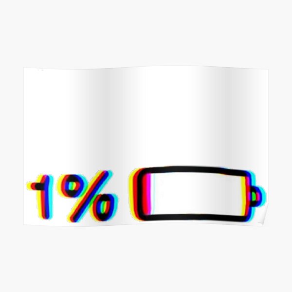 "Aesthetic Sticker One Percent" Poster for Sale by Yoxx | Redbubble