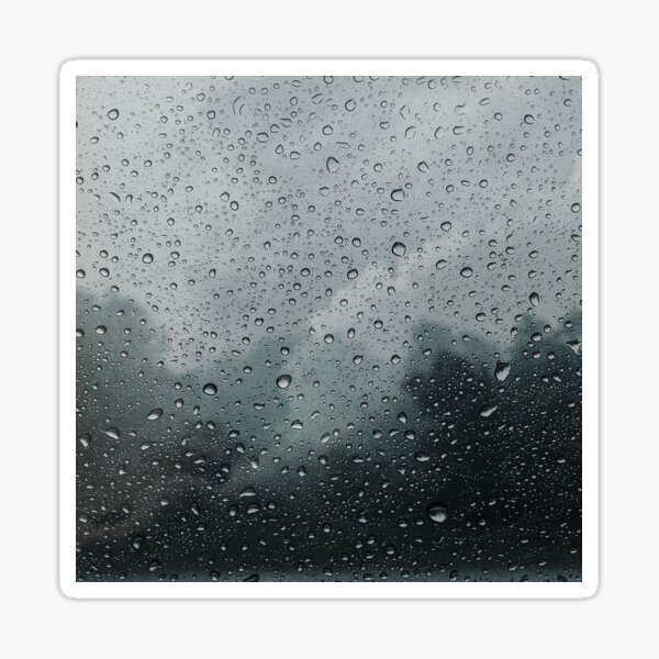 "Rain poster" Sticker for Sale by Beeroclock | Redbubble