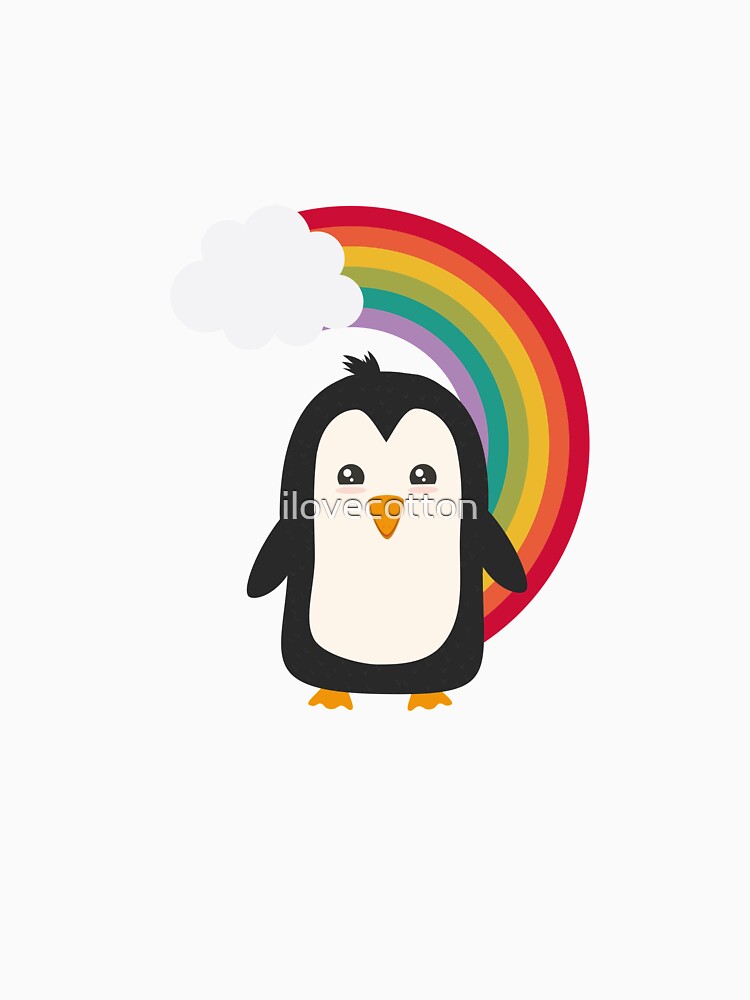 "Rainbow Penguin " Pullover Hoodie for Sale by ilovecotton | Redbubble