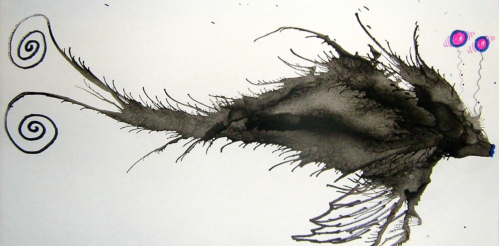 "Floating Ink Monster" by wearetough | Redbubble
